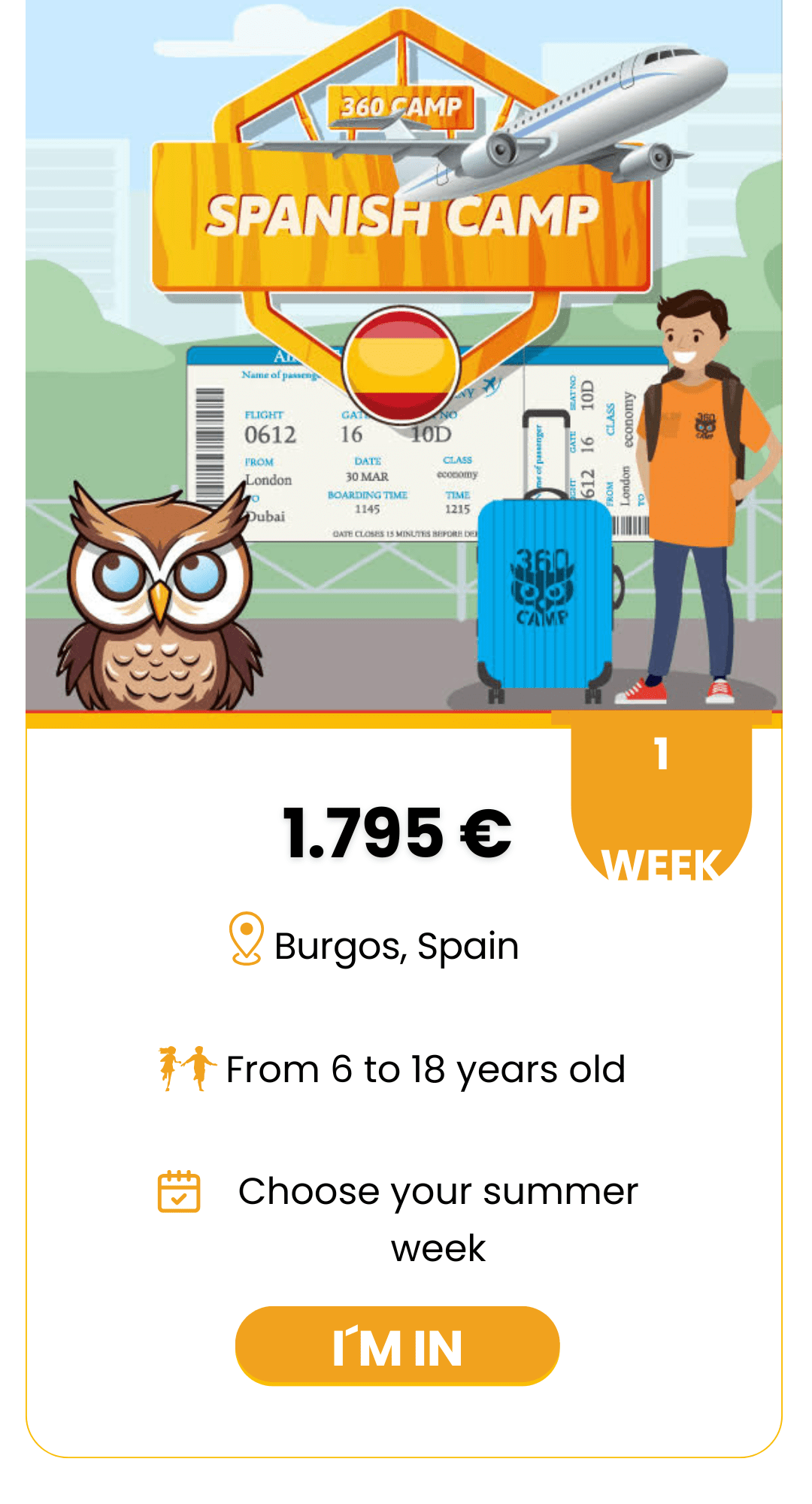SPANISH CAMP 1 WEEK IN SPAIN - MY SPANISH CAMPS
